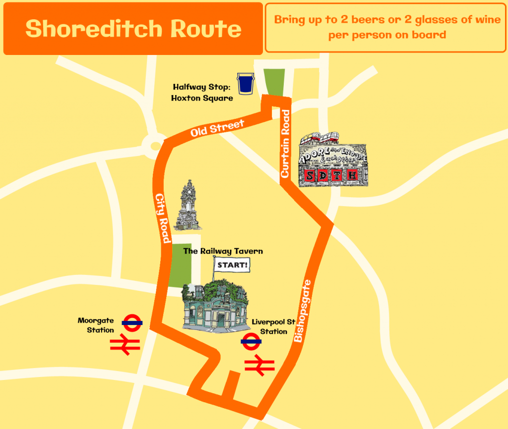 Routes - Pedibus - Beer bike, pubcrawler, pedibus, bike bar, cycle pub ...